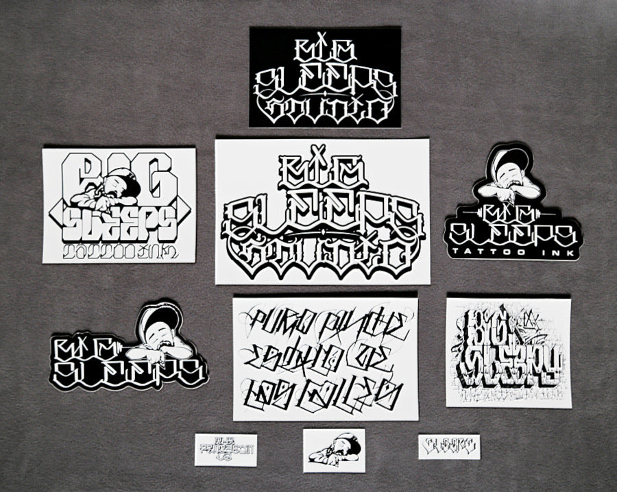 STICKER PACK 2 – Big Sleeps Ink